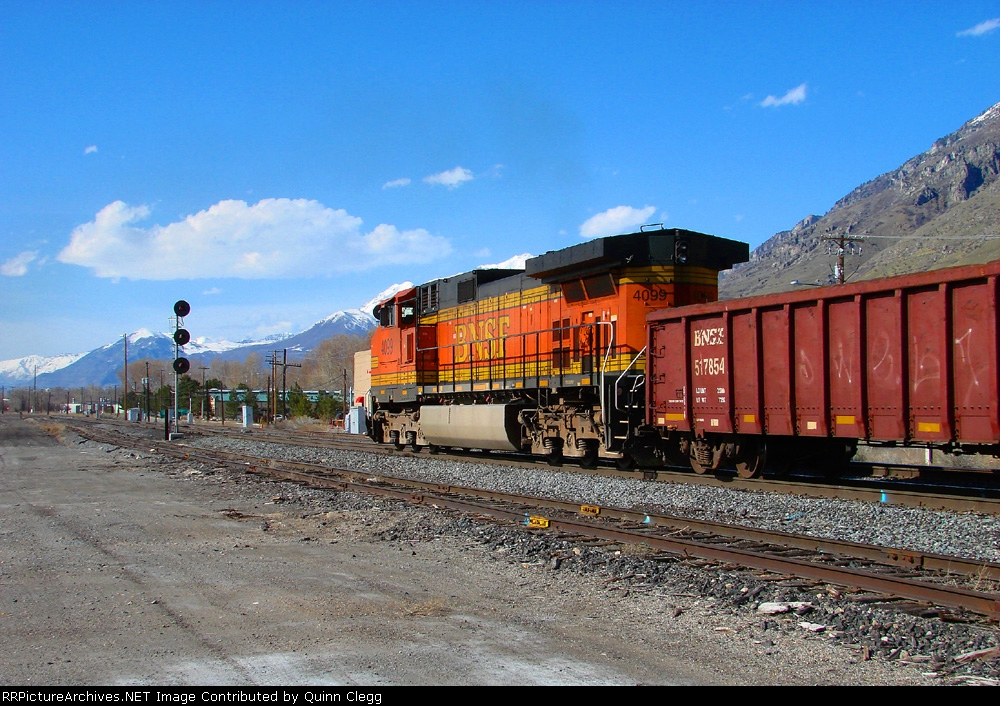 BNSF GE C44-9W NO.4099 APRIL 10,2010.IRONTON,UTAH.